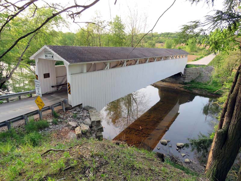 1889 Banks Covered Bridge in Lawrence County, Pennsylvania