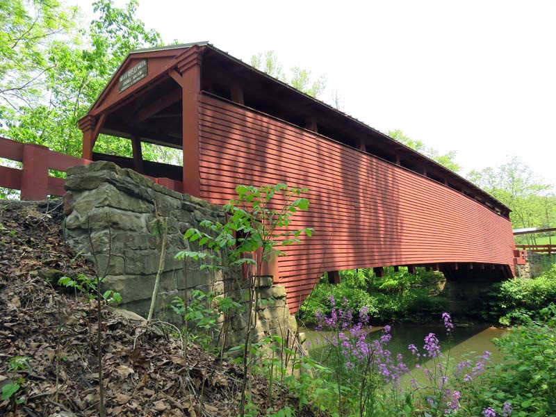 1850 Bells Covered Bridge in Westmoreland County, Pennsylvania