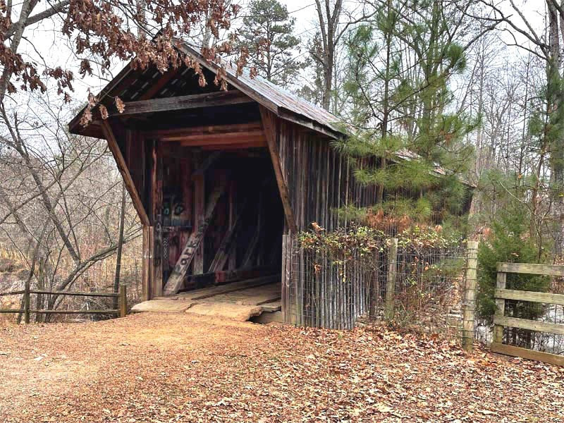 1895 Bunker Hill Covered Bridge in North Carolina