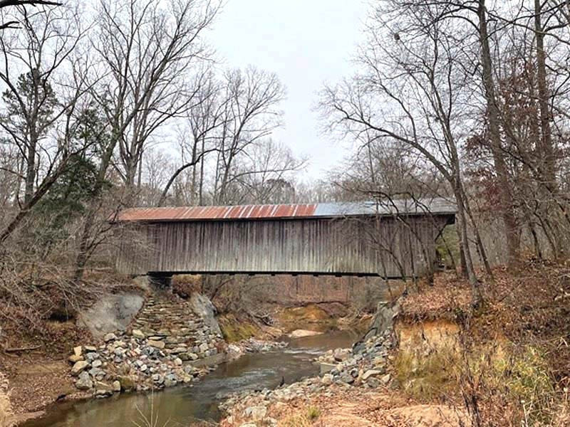 1895 Bunker Hill Covered Bridge in North Carolina