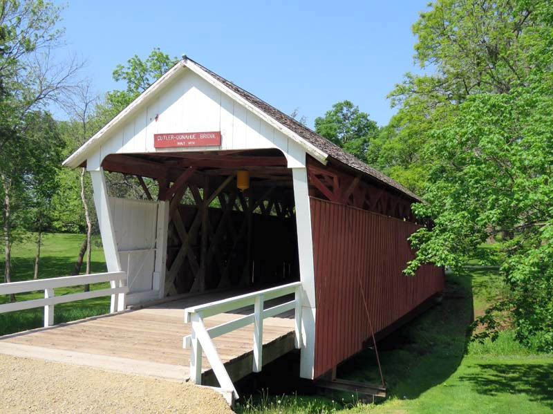 1870 Cutler Donahue Covered Bridge in Iowa