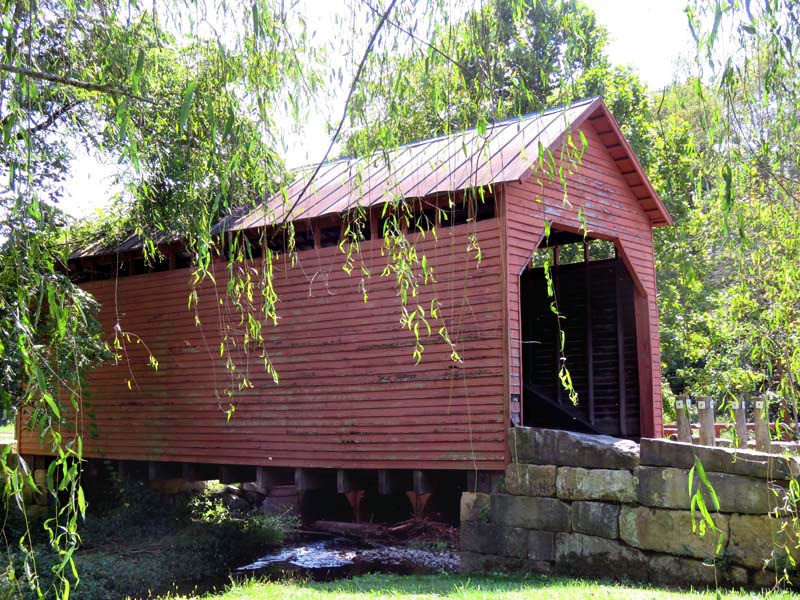 1889 Dents Run Covered Bridge in West Virginia
