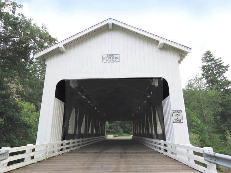 1949 Dorena Covered Bridge in Oregon
