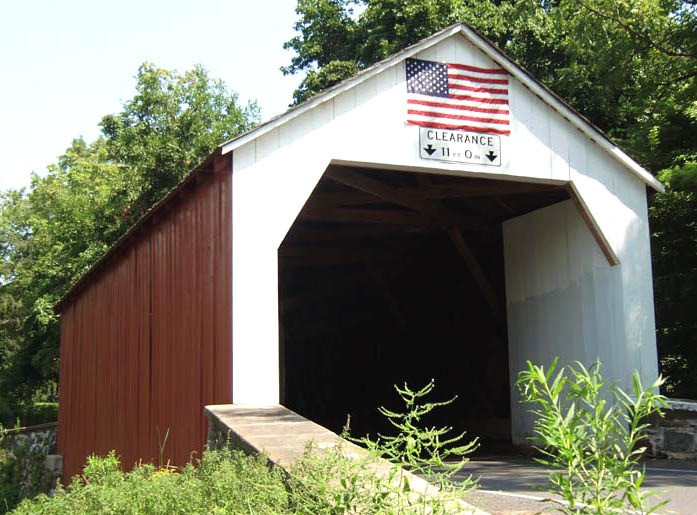 1871 Erwinna Covered Bridge in Buck's County, Pennsylvania