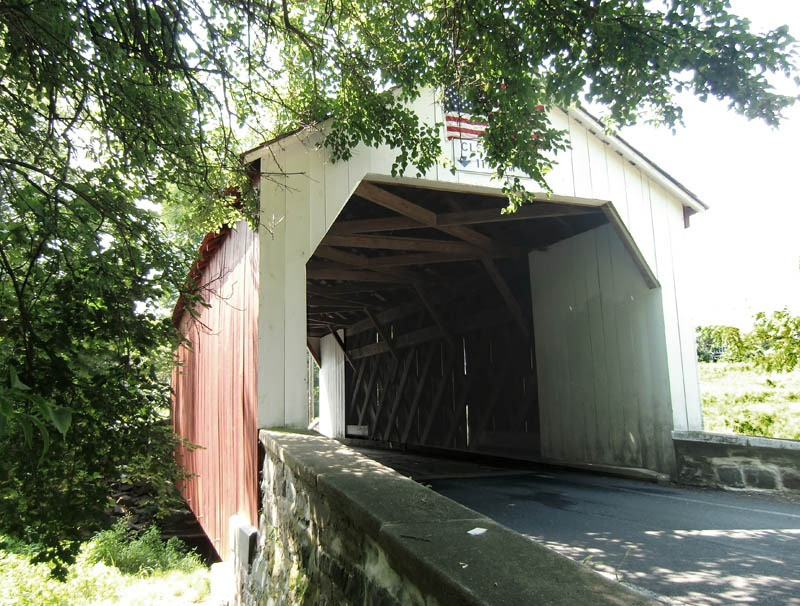 1871 Erwinna Covered Bridge in Buck's County, Pennsylvania