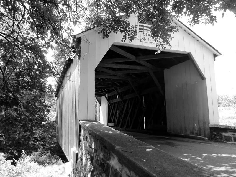 1871 Erwinna Covered Bridge in Buck's County, Pennsylvania
