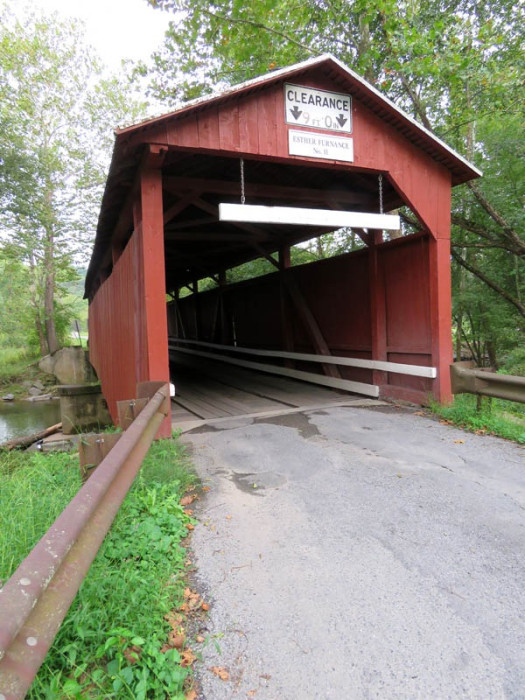 1881 Ester Furnace Covered Bridge in Columbia County, Pennsylvania