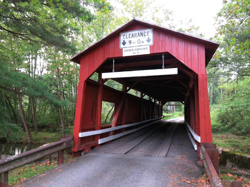 1881 Ester Furnace Covered Bridge in Columbia County, Pennsylvania
