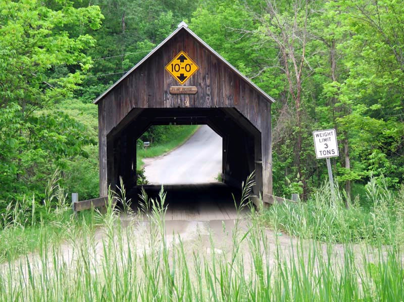 1845 Flint Covered Bridge in Orange County, Vermont