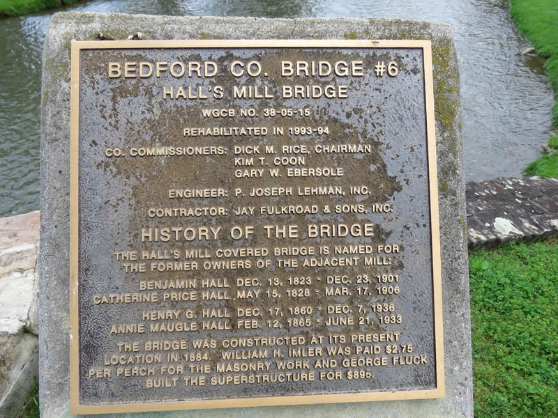 1872 Hall's Mill Covered Bridge