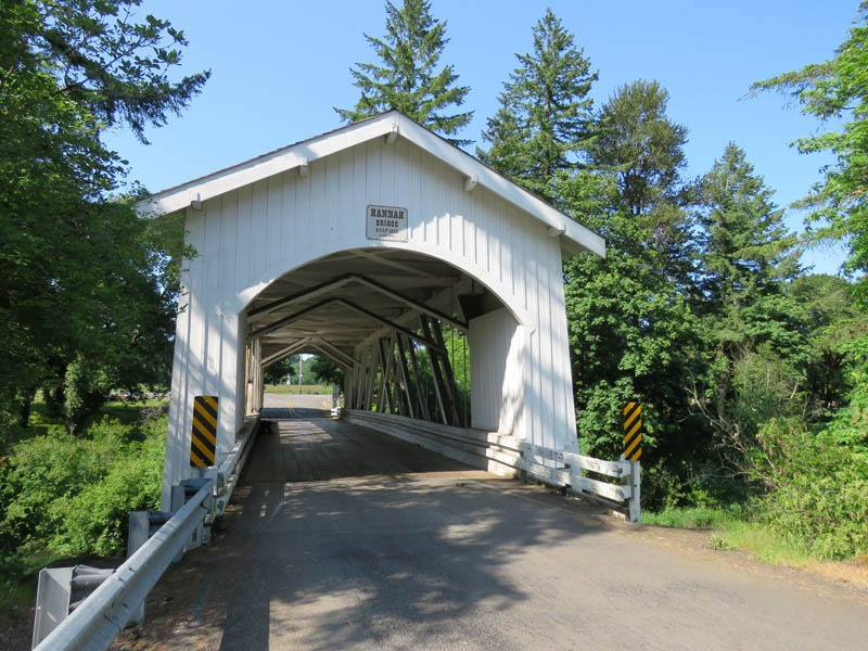 1936 Hannah Covered Bridge in Oregon