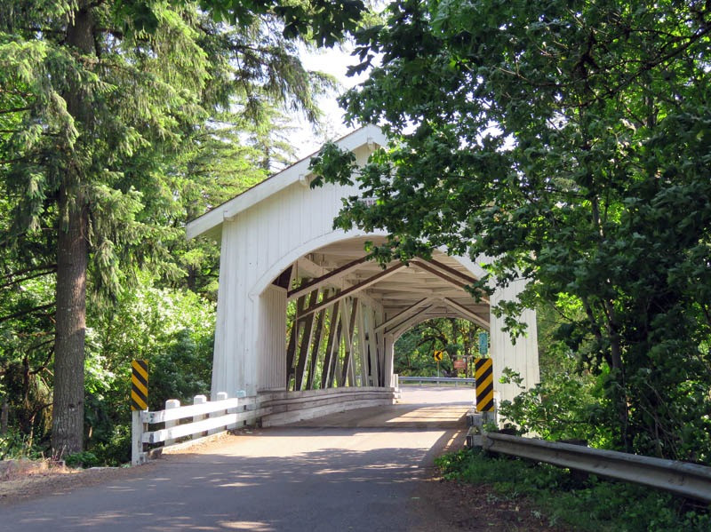 1936 Hannah Covered Bridge in Oregon