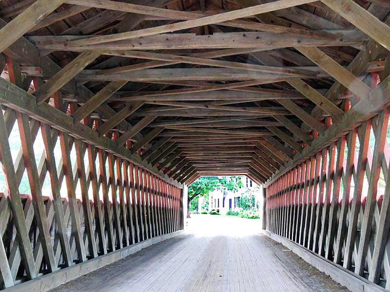 1840 Burt Henry Covered Bridge in Bennington, Vermont