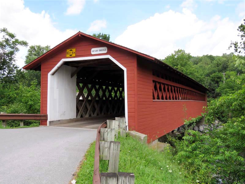 1840 Burt Henry Covered Bridge in Bennington, Vermont
