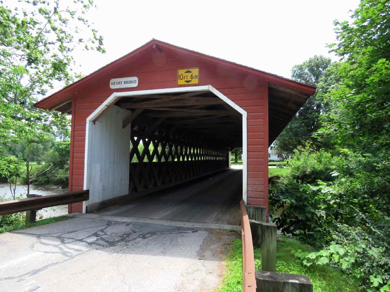 1840 Burt Henry Covered Bridge in Bennington, Vermont