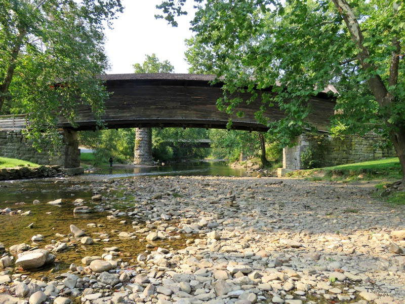 1857 Humpback Covered Bridge in Virginia