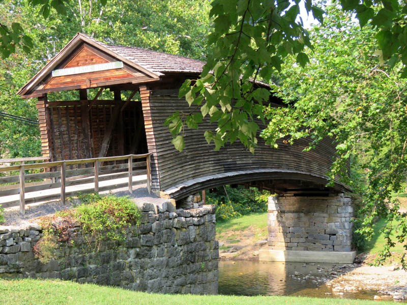 1857 Humpback Covered Bridge in Virginia