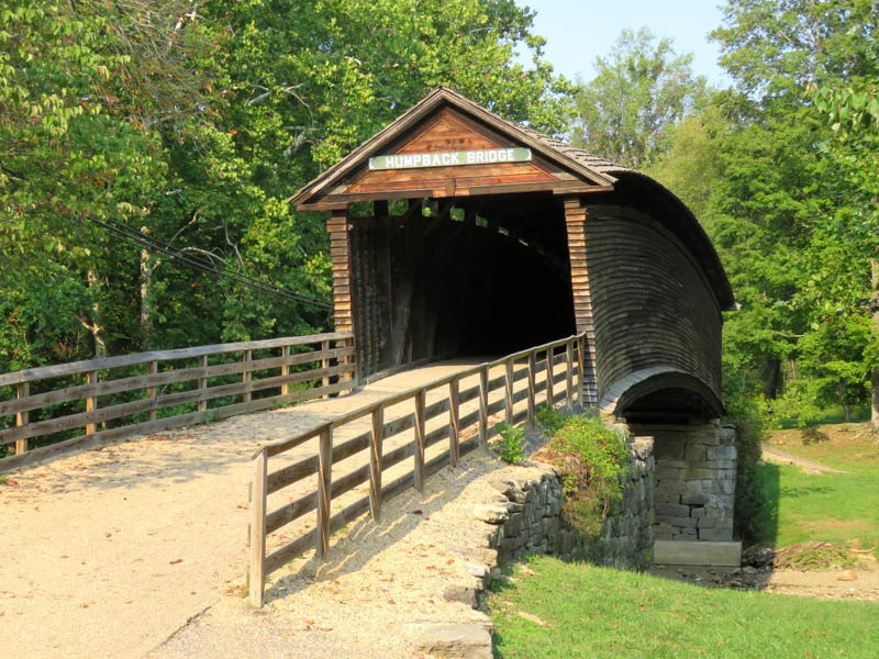 1857 Humpback Covered Bridge in Virginia
