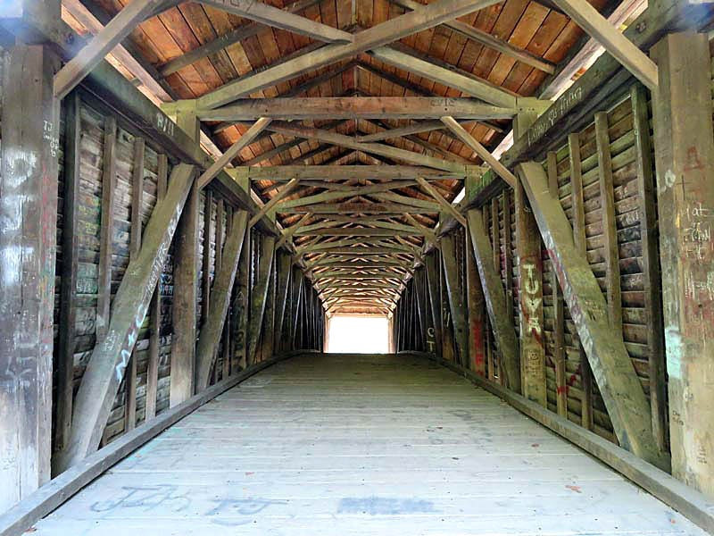 1857 Humpback Covered Bridge in Virginia