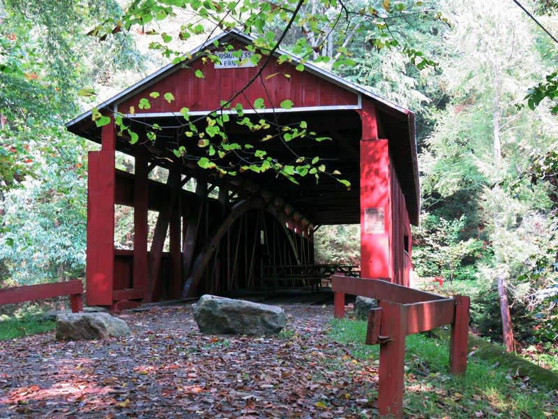 1875 Josiah Hess Covered Bridge in Columbia County, Pa
