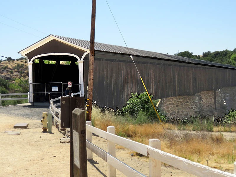 1863 Knight's Ferry Covered Bridge in Stanislaus County, California