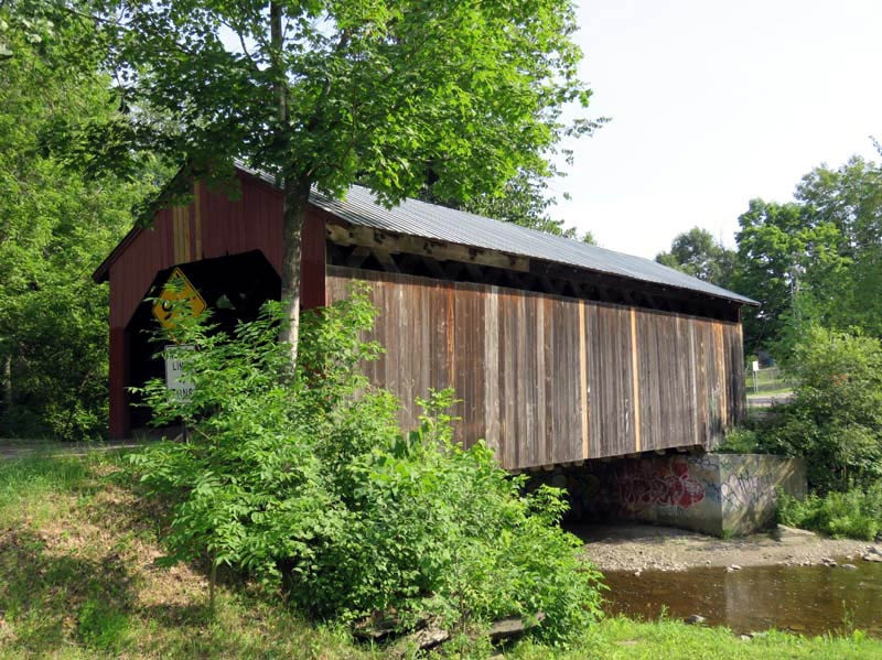 1865 Maple Street Covered Bridge in Franklin County, Vermont