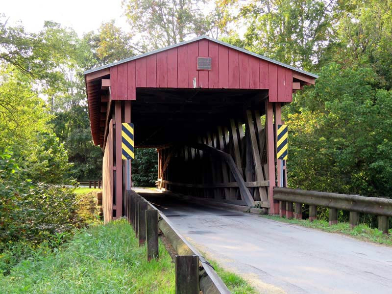 1889 Sarvis Fork Covered Bridge in Jackson County, West Virginia