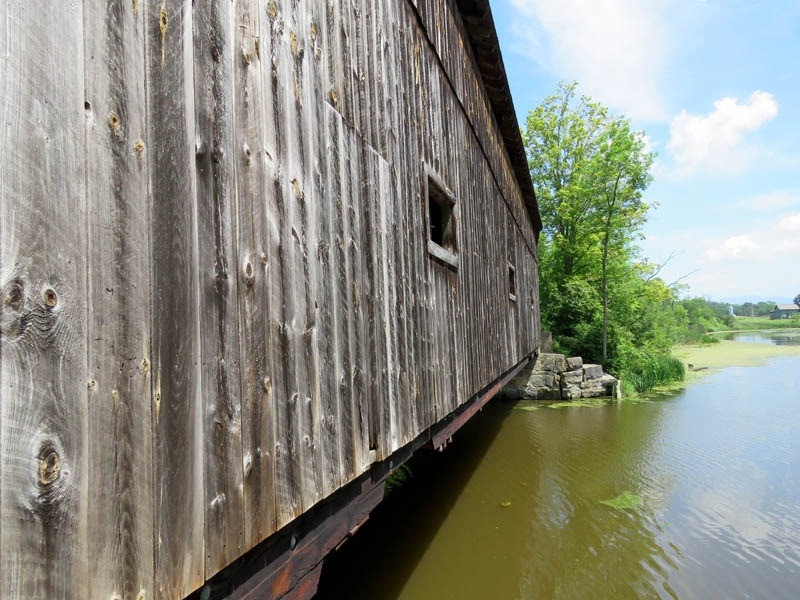 1897 East Shoreham Covered Railroad Bridge in Addison County, Vermont
