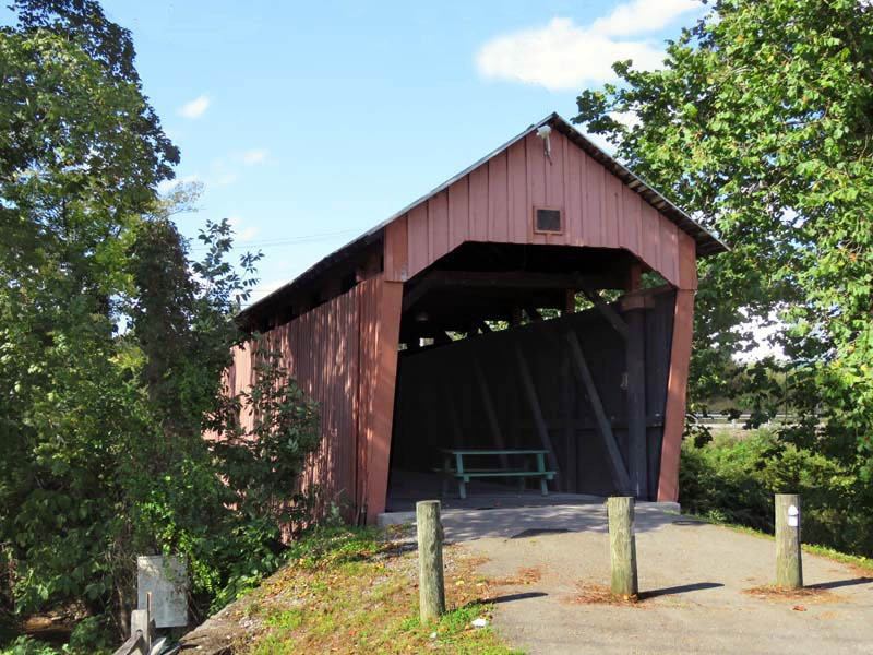 1881 Simpson Creek Covered Bridge in Harrison County, West Virginia