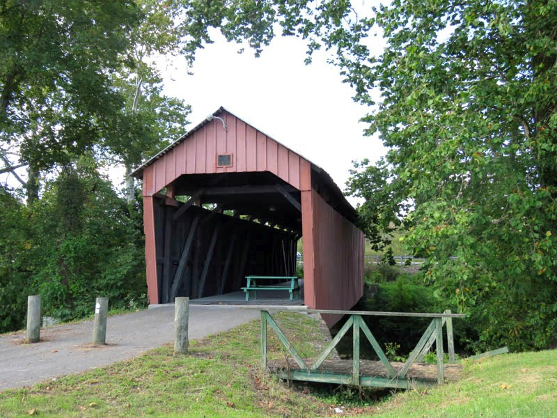 1881 Simpson Creek Covered Bridge in Harrison County, West Virginia
