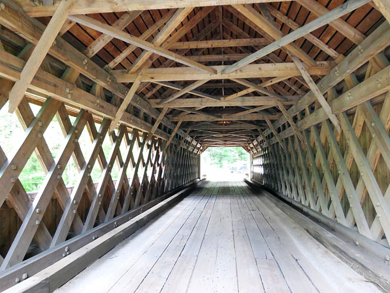 1870s Williamsville Covered Bridge in Windham County, Vermont